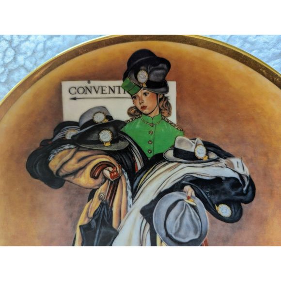 Norman Rockwell | Art | Norman Rockwell The Hatcheck Girl 984 Collector ...